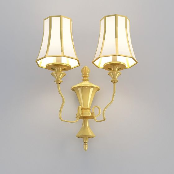 Stylish Low-Poly Wall Light 3D Model