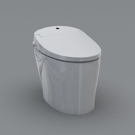 Sleek Smart Toilet 3D Model for Modern Design