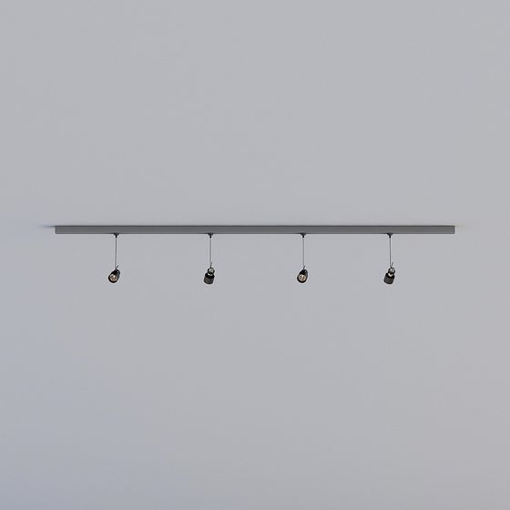 Stylish Track Light 3D Model for Modern Interiors