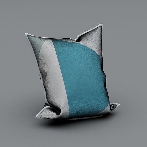 Elegant Low-Poly Pillow 3D model for Modern Design
