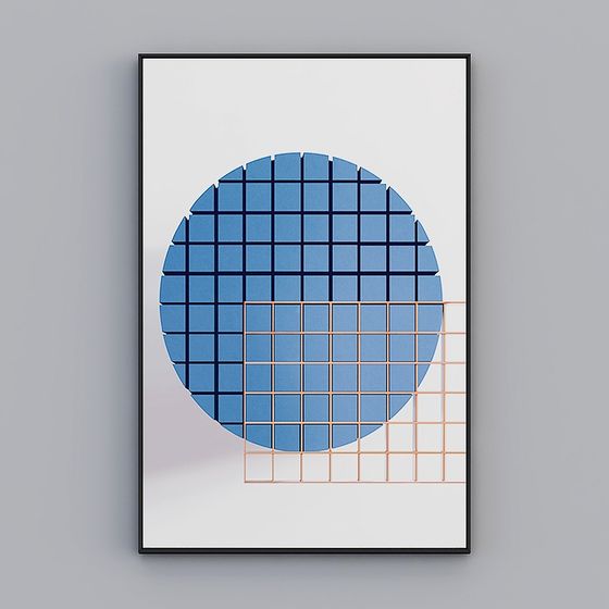 Grid Eye 3D model with Low Polygon Design