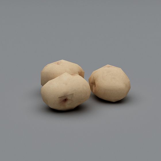 Realistic Potato 3D Model for Creative Projects