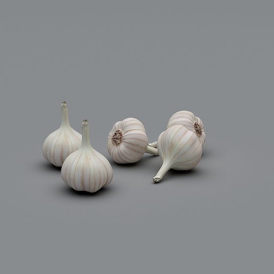 Realistic Garlic 3D model for Creative Projects