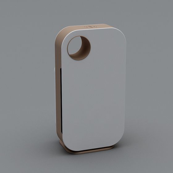 Modern Minimalist Air Purifier 3D Model – Low Poly Design