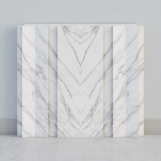 Elegant Marble Panels 3D Model – Minimalist Marble Texture