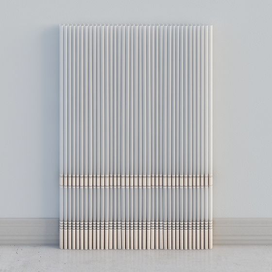 Vertical Line Art 3D model