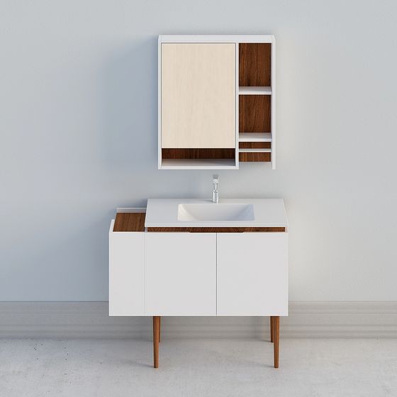 Modern Elegant Bathroom Vanity 3D model