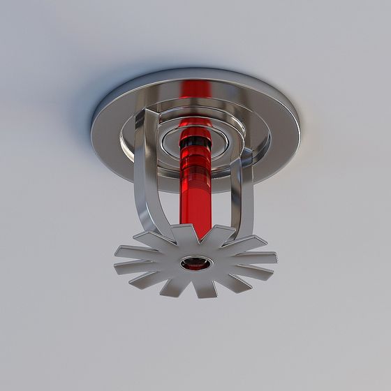 Stylish Fire Sprinkler 3D model for Modern Designs