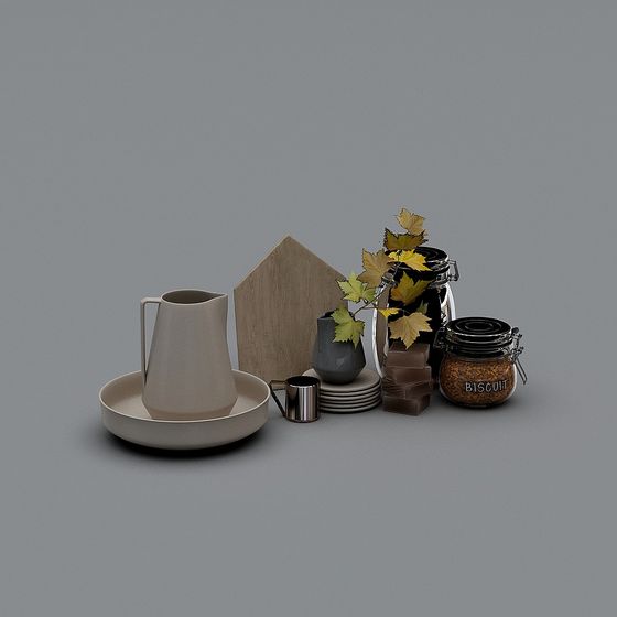 Autumn Still Life 3D Model