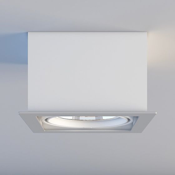 Minimalist Embedded Light Fixture 3D model
