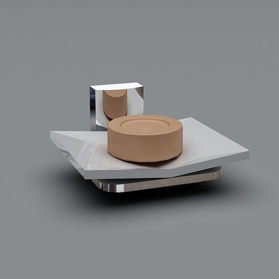 Elegant Low-Poly Cylinder 3D model