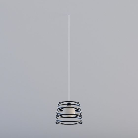 Contemporary Hanging Lamp 3D model