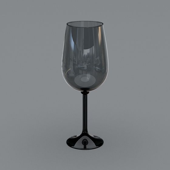 Elegant Low-Poly Glass Cup 3D model
