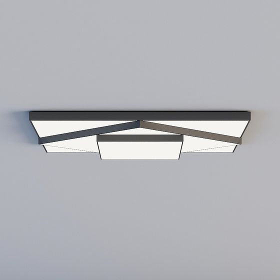 Geometric Ceiling Light 3D model for Modern Spaces