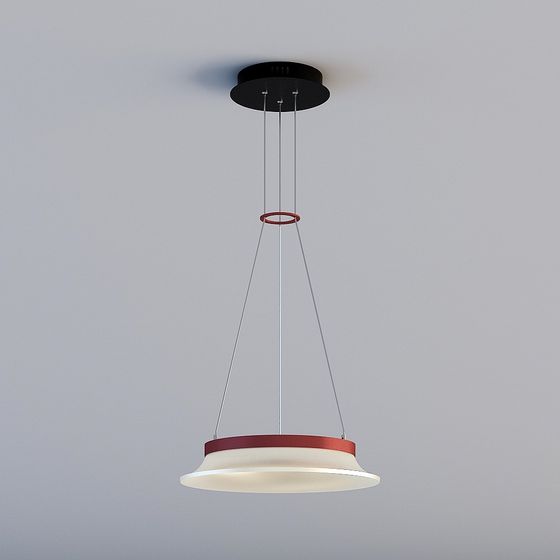 Elegant Low-Poly Ceiling Lamp 3D model