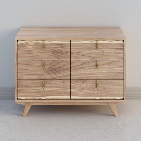 Mid-Century Dresser 3D model