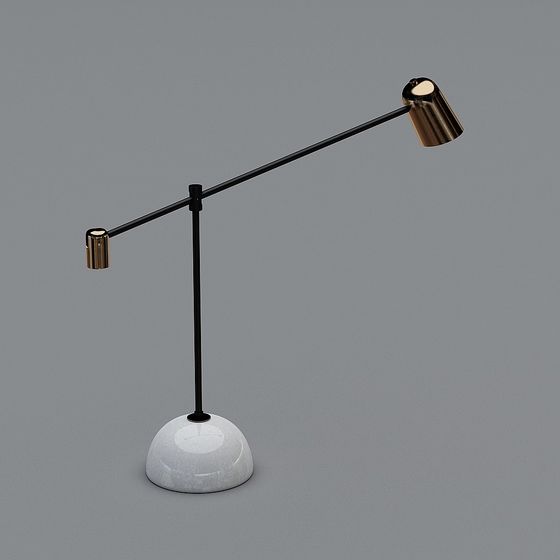 Stylish Low Poly Table Lamp 3D model