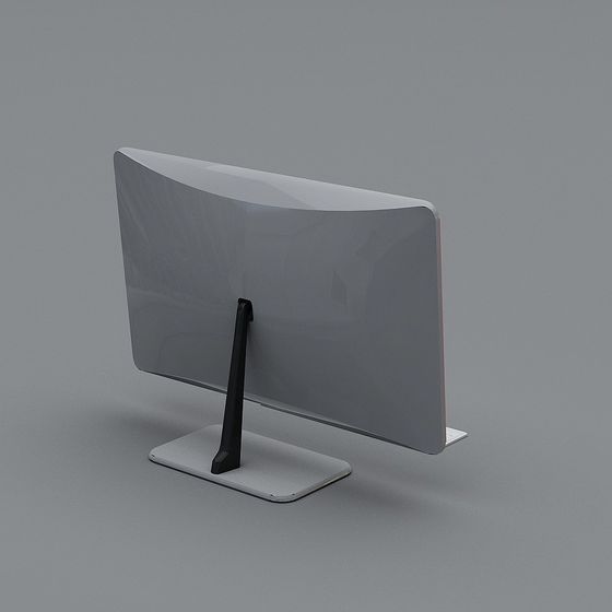 Sleek Curved Monitor 3D model
