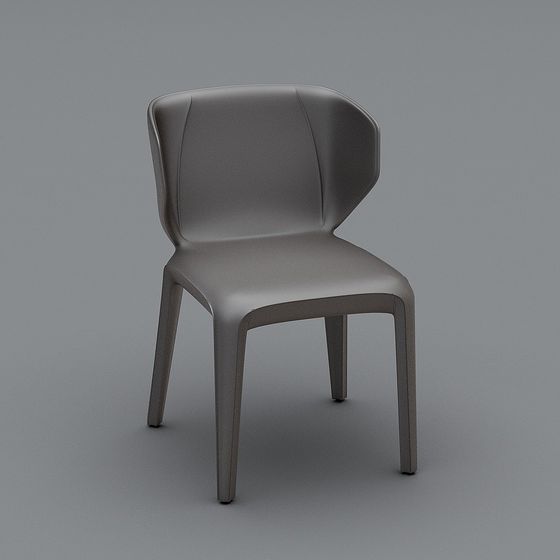 Sleek Low-Poly Chair 3D model for Modern Design