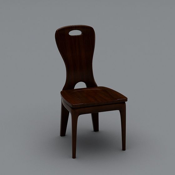 Elegant Low-Poly Chair 3D model for Modern Interiors