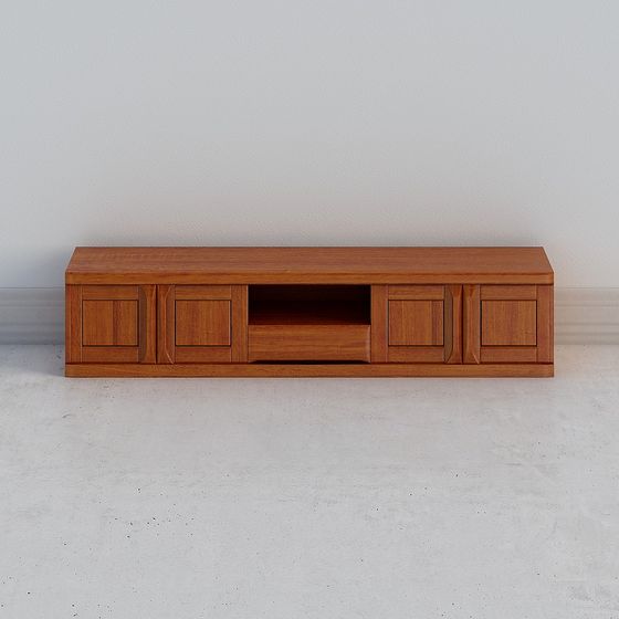 Stunning Low-Polygon TV Cabinet 3D model