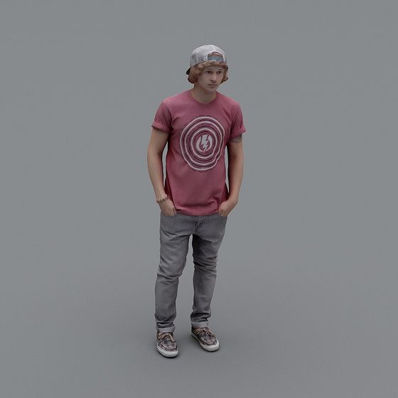 Urban Explorer 3D Model - Vibrant Young Character