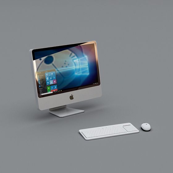 High-Detail iMac Pro 3D Model – Low-Poly Tech Design