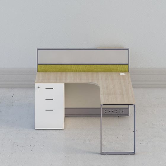 Minimalist Functional 3D Desk Model – Modern Office Furniture