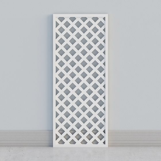 Diamond Grille Screen 3D Model for Interior Design