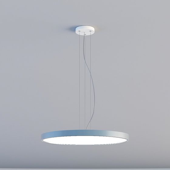 Stylish Suspended Lamp 3D Model
