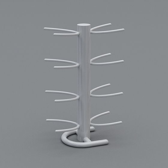 Spiral Rack 3D model for Modern Design