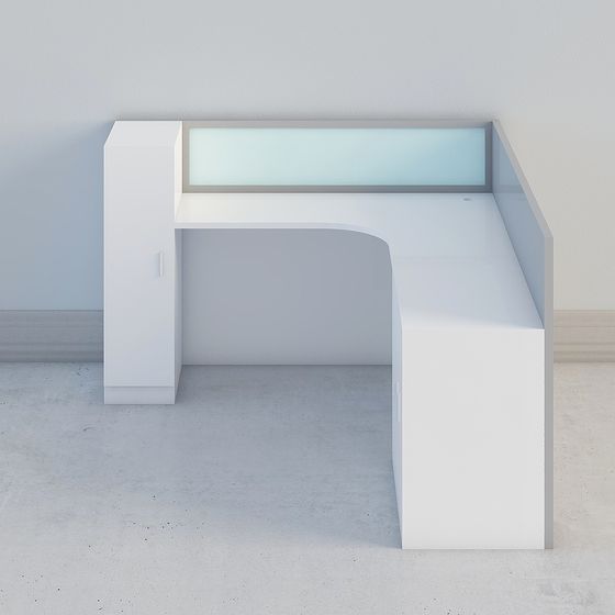 Minimalist Reception Desk 3D model