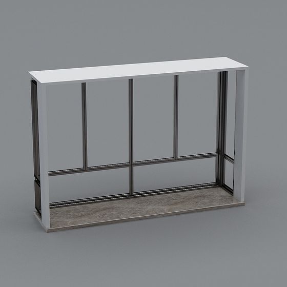 Modern City Window Sill 3D model