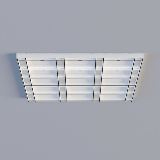 Stylish Grid Ceiling 3D model for Modern Interiors