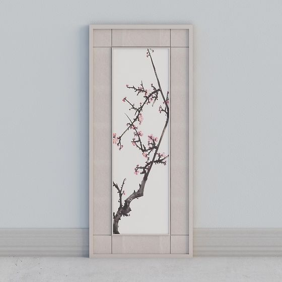 Sakura Door 3D model for Creative Projects