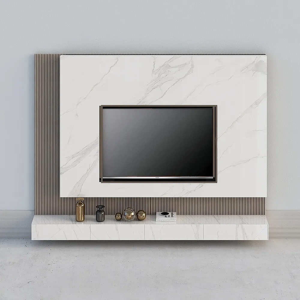 tv background marble design