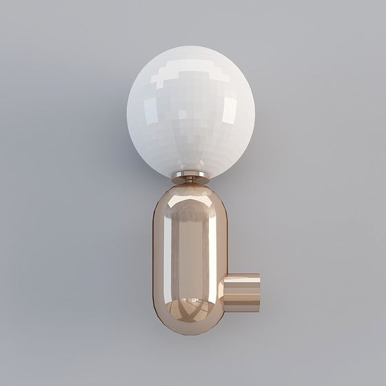 Modern Low-Poly Glass Lamp 3D model