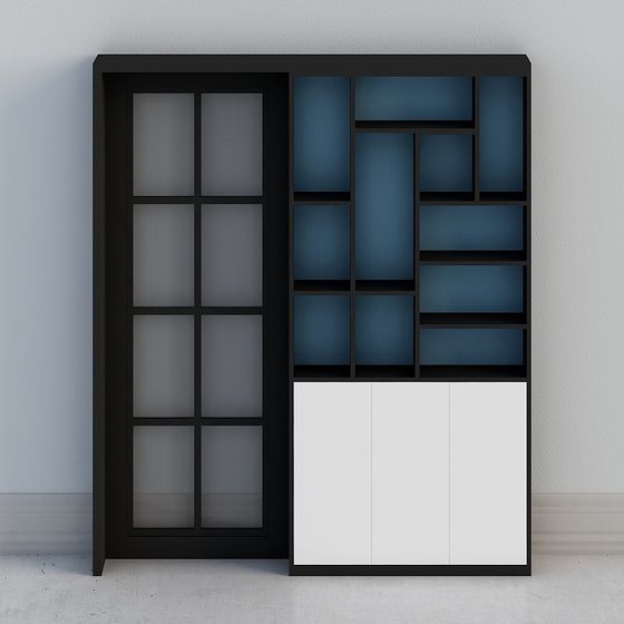 City Window Bookshelf 3D model