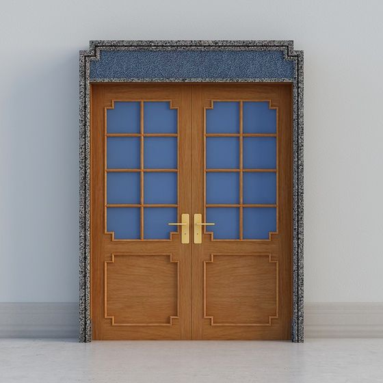 Classic Double Door 3D model