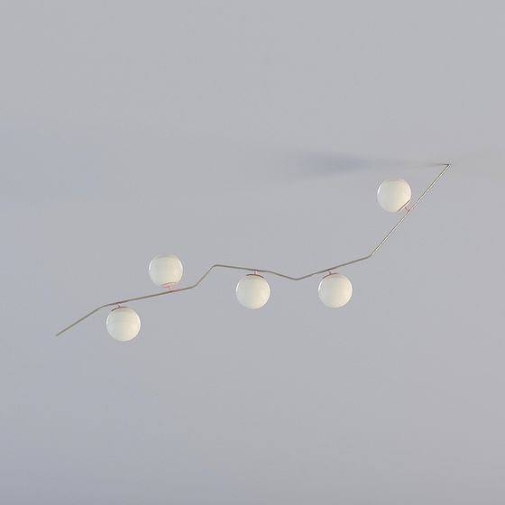 Luminous Flow Light Fixture 3D model