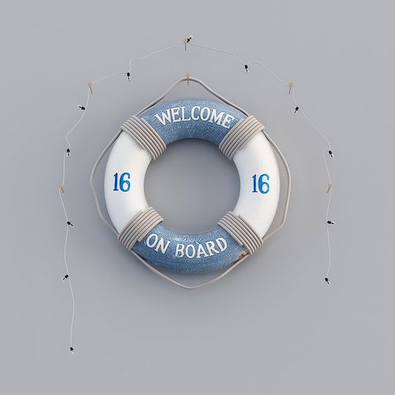 Charming Lifebuoy 3D model for Creative Projects