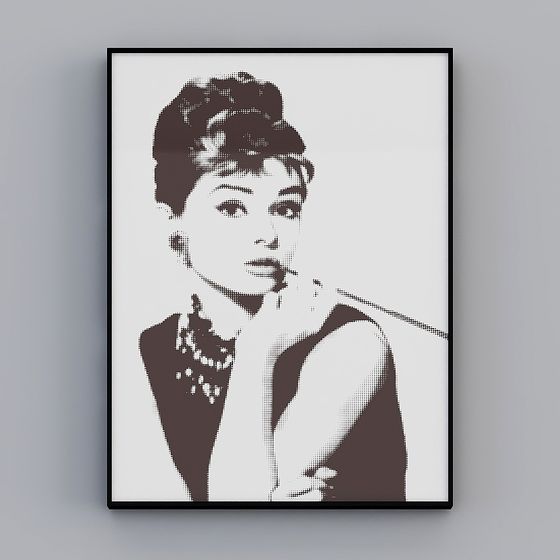 Classic Pop Art Inspired 3D model