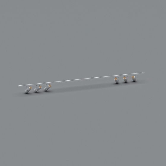 Modern Low-Poly Track Light 3D model