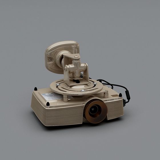 Vintage Aesthetic 3D Projector Model for Creative Use