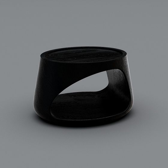 Streamlined Wooden Table 3D Model