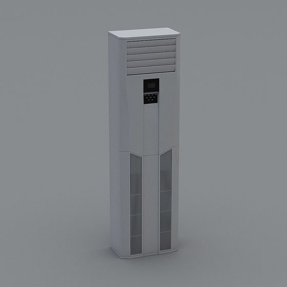 Sleek Low-Poly Air Conditioner 3D model