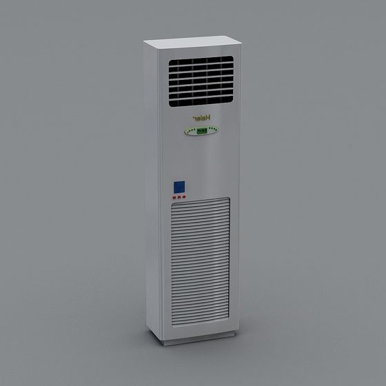Stylish Low-Poly Air Conditioner 3D model