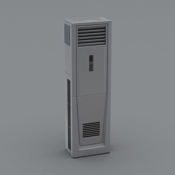 Stylish Low-Poly Air Conditioner 3D model for Contemporary Spaces