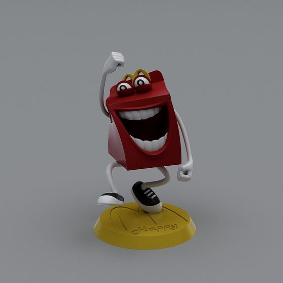 Happy Box 3D Model - A Joyful Design