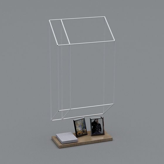 Transparent Frame Display Stand 3D model
